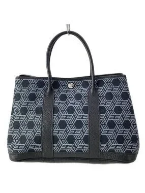 Hermes | Bags | Hermes Tote Garden Party Tpm Black Gray Leather | Poshmark